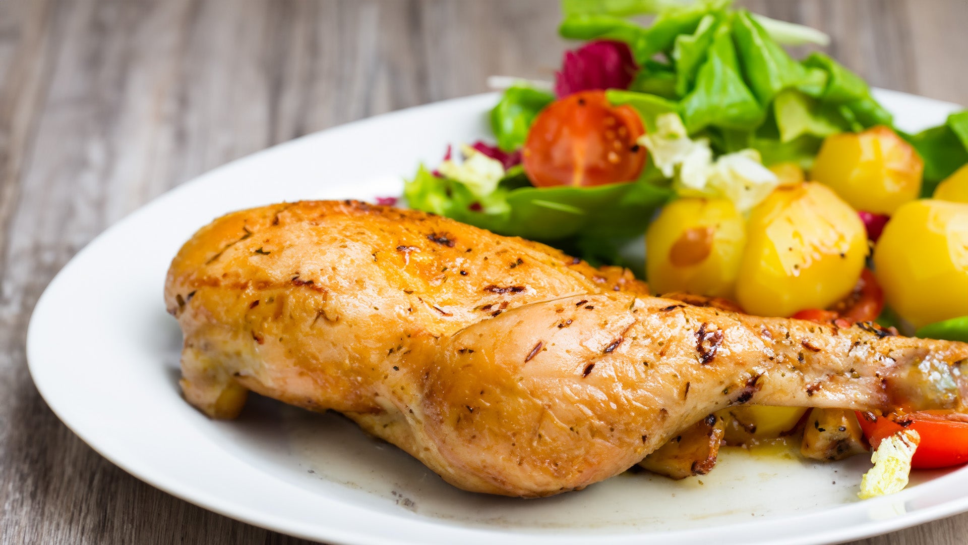 Asado de Pollo y Verduras con Papas Fritas – Smartbrands