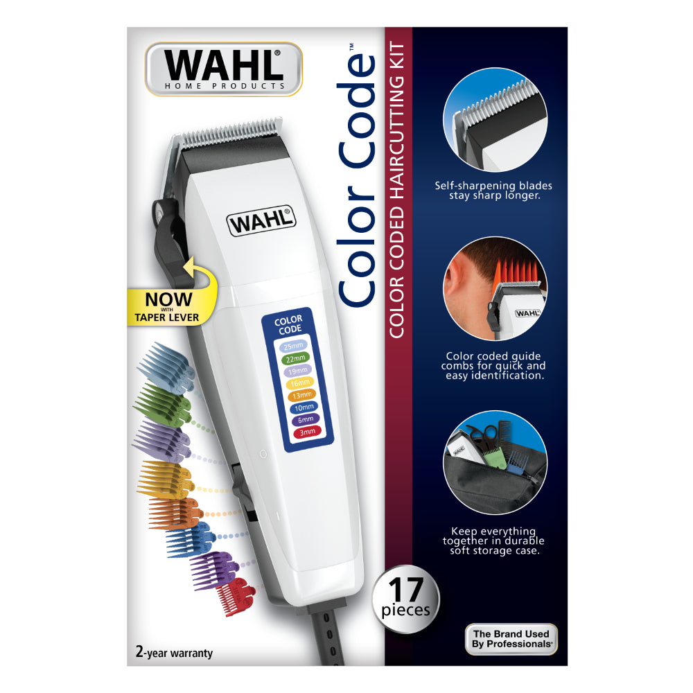 Cortapelo 17 Piezas Color Code Con Palanca Wahl – Smartbrands